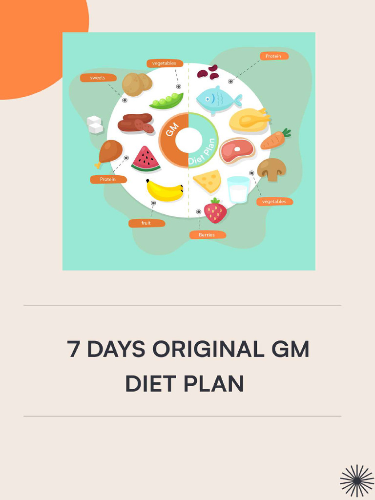 7 Days Original GM Diet Plan | PDF