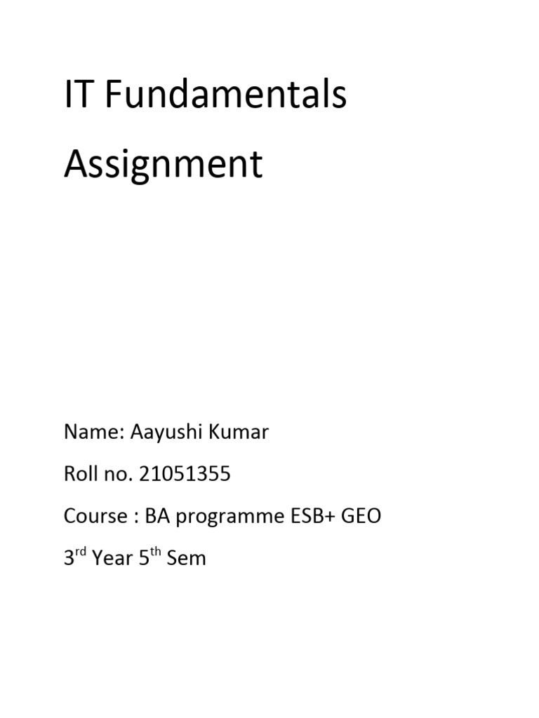 IT Fundamentals | PDF | Graphical User Interfaces | Command Line Interface