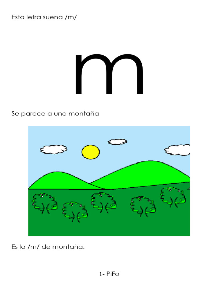 Actividades educativas con la letra m | PDF | Lingüística | Fonética