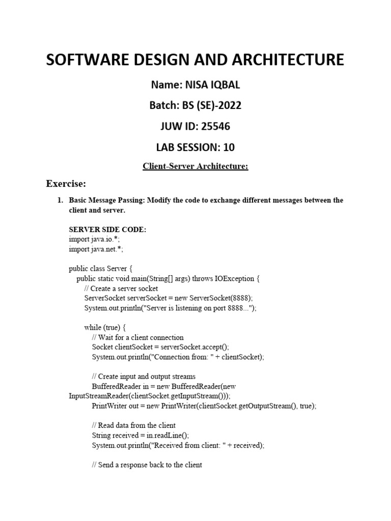 Lab Session 10 (Sda) | PDF | Software Development | Computing