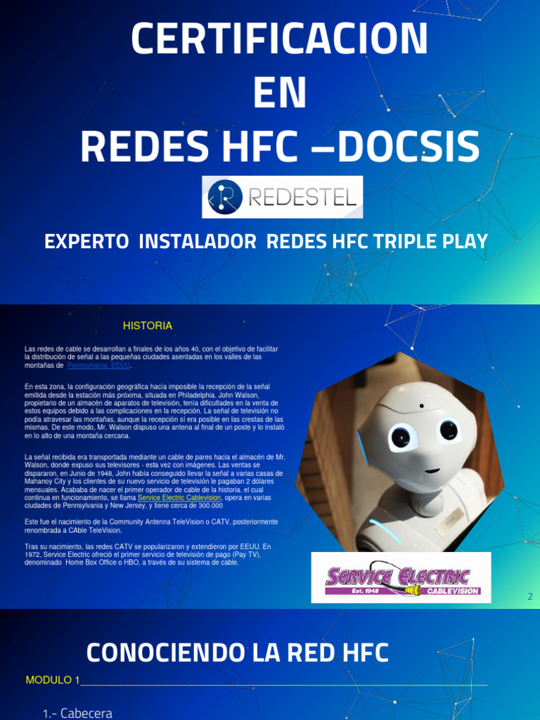 1-RECORRIENDO LA RED HFC Mod 1 | PDF | Distribución de energía ...