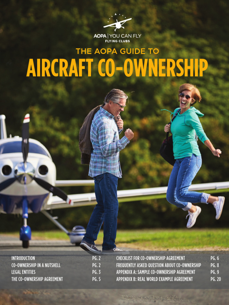 AOPA Aircraft Co-Ownership Guide | PDF | Limited Liability Company | Concurrent Estate