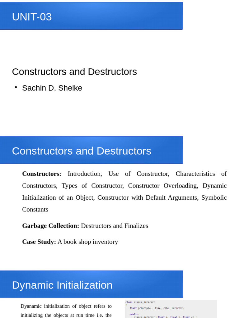 Constructors and Destructors in Java | PDF | Computers