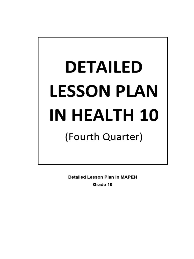 Health Career Planning Lesson Plan | PDF | Lesson Plan | Learning