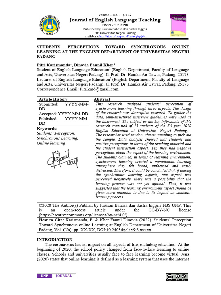 Artikel Pitri Karismanda-17018146-14 Nov | PDF | Educational Technology ...