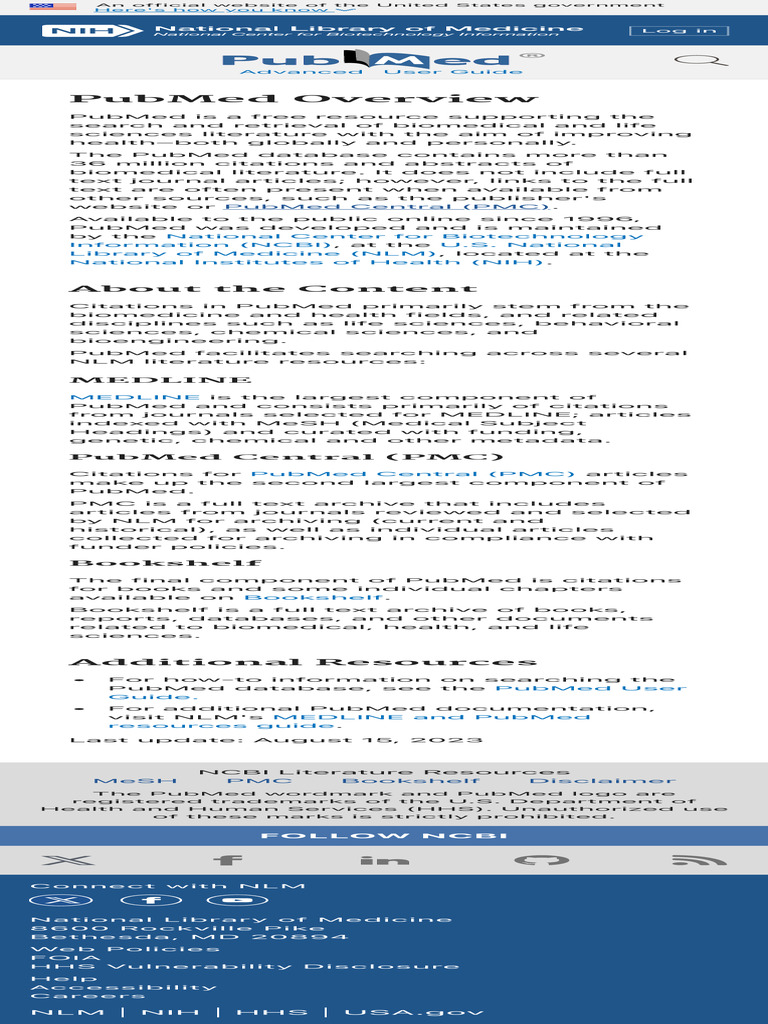 About Pubmed Download Free Pdf Pub Med National Center For