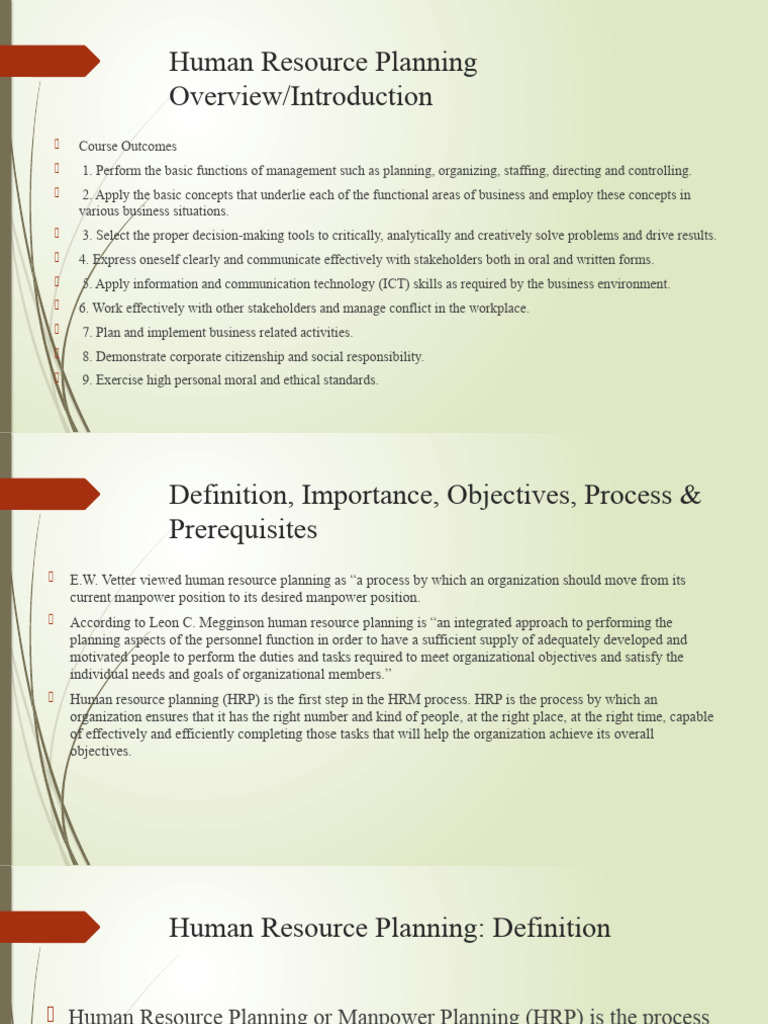 Human Resource Management Lesson 1 | PDF | Human Resources | Human Resource Management