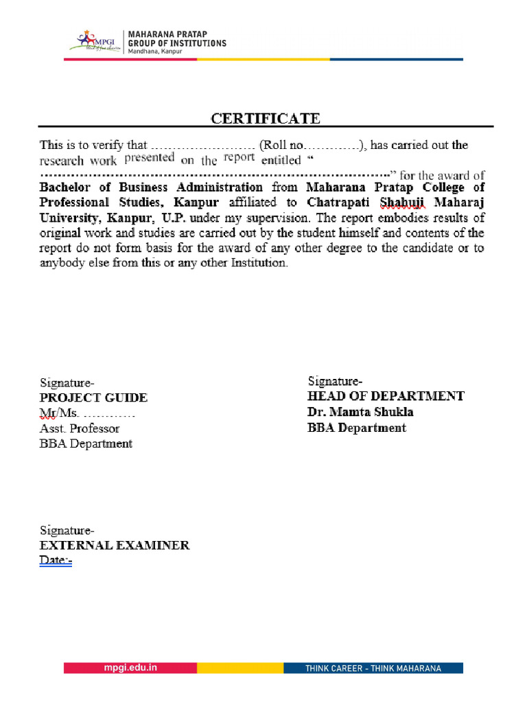 Certificate | PDF