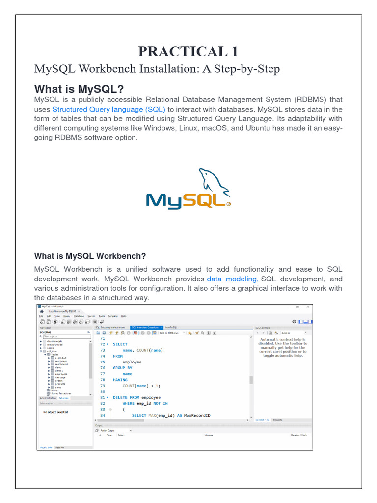 RDBMS Complete Practical | PDF | My Sql | Databases