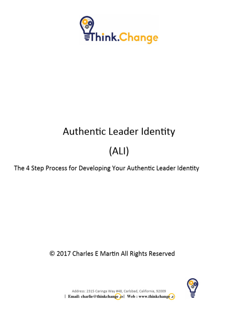 Authentic Leader Identity 2.0 | PDF | Thought | Mind
