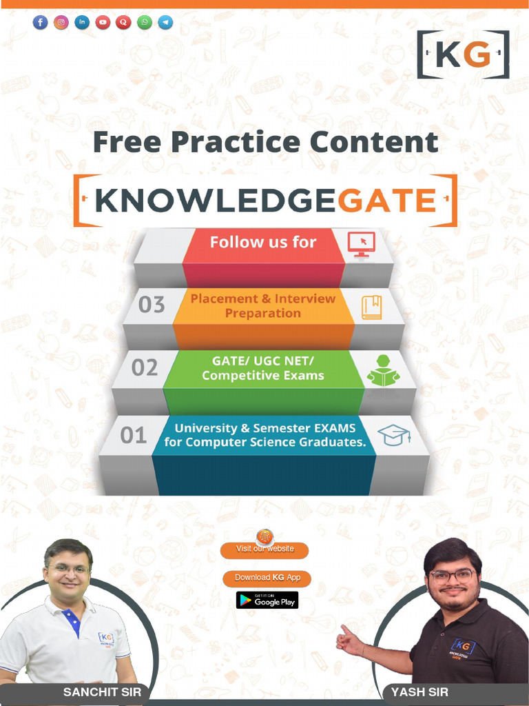 DPP 4 - Tcs NQT Previous Year Questions by Knowledge Gate (Yash Sir) | PDF