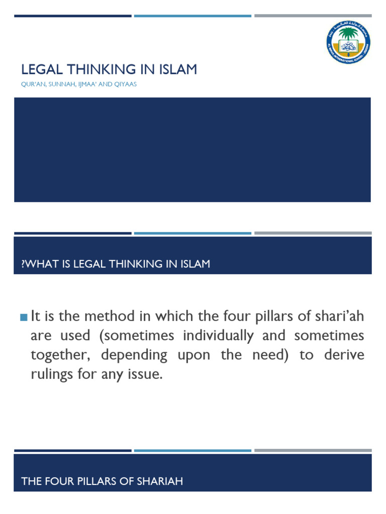 Islamic Legal Thinking: Shariah Pillars | PDF | Sharia | Abrahamic ...