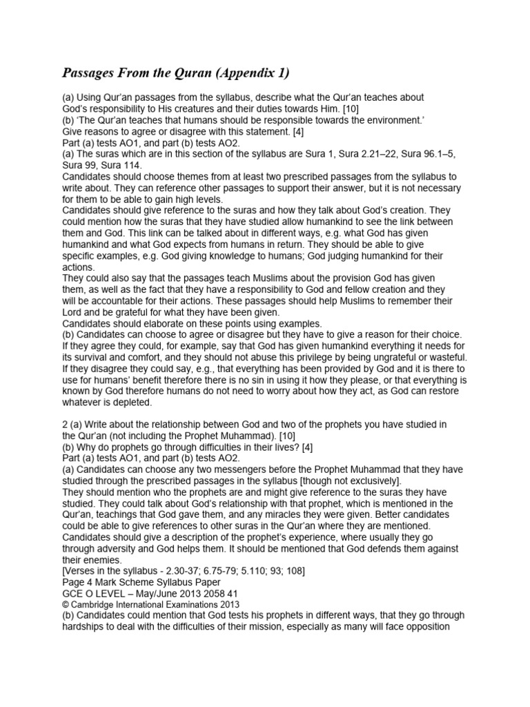 Islamiyat Apendix 1 | PDF | Prophets And Messengers In Islam | Tawhid