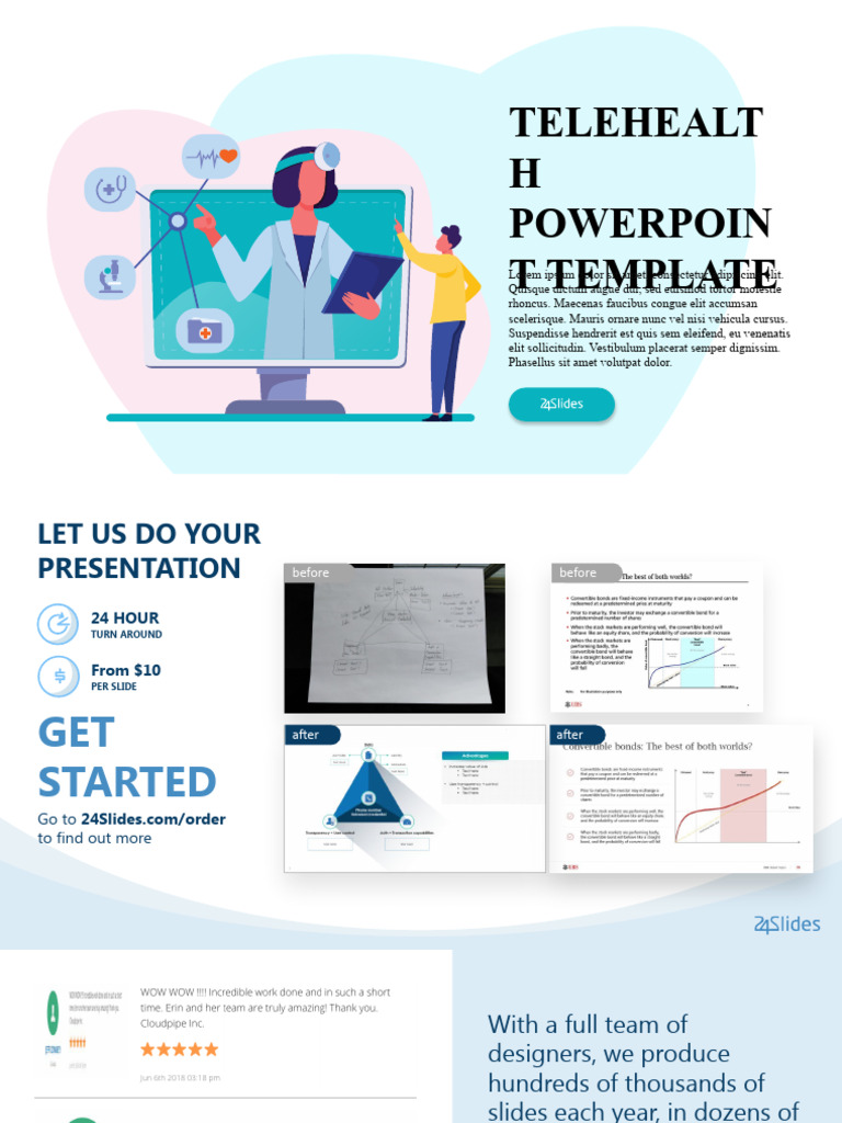 Telehealth Slide Design Solution | PDF | Outsourcing | Business