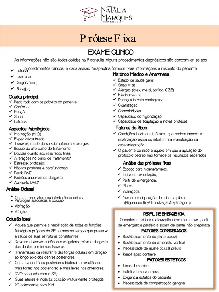 Resumo Protese Fixa | PDF