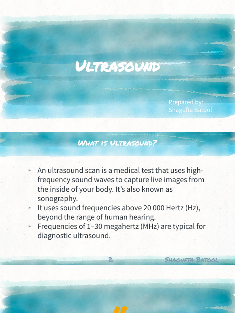 Ultrasound Intro DPT | Download Free PDF | Medical Ultrasound | Ultrasound