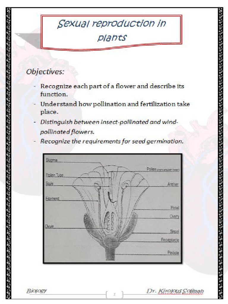 Sexual Reproduction in Plants Year 834f4a 2 | PDF