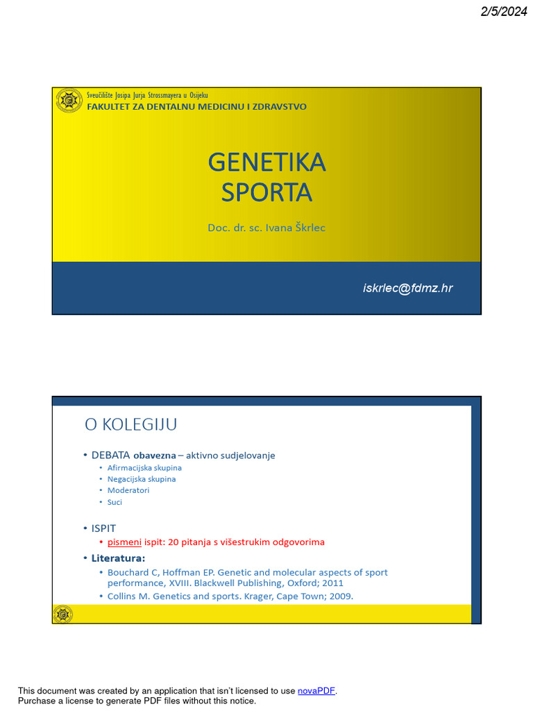 P1 Uvod, Genotip, Fenotip | PDF