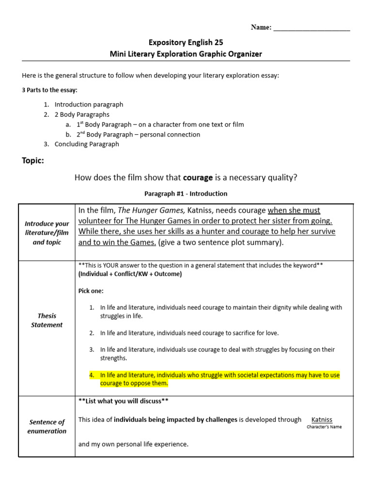 Mini Literary Exploration ESL 25 (Practice) | PDF | Faith | Essays