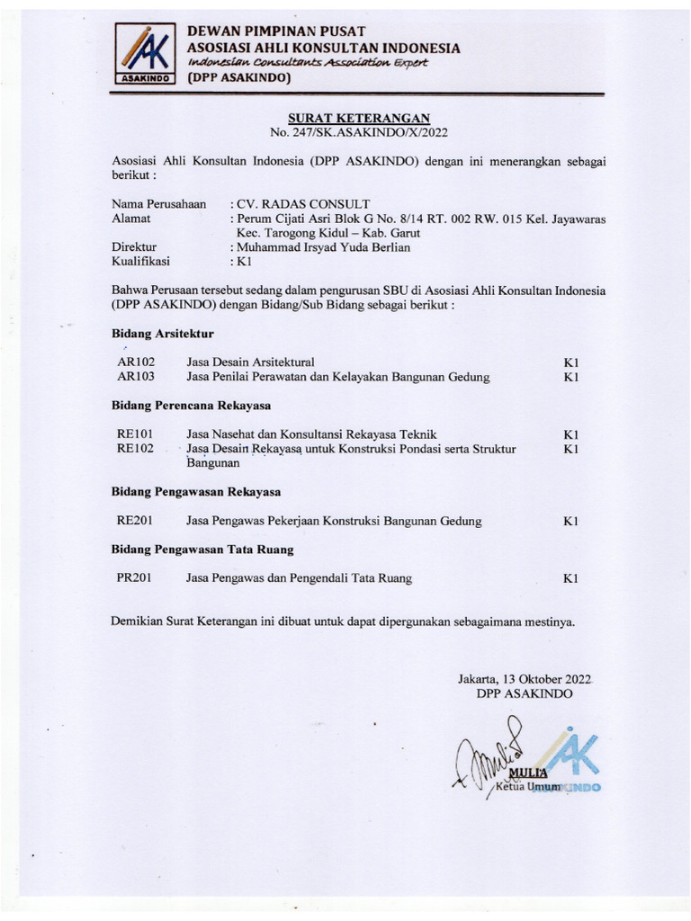SK Sbu Dalam Proses | PDF