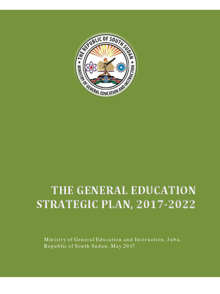 General Education Strategic Plan South Sudan 2017-2022 | Download Free ...