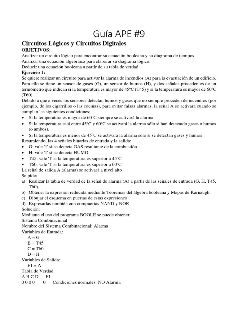 Ape 9 Pdf Álgebra De Boole Enseñanza De Matemática