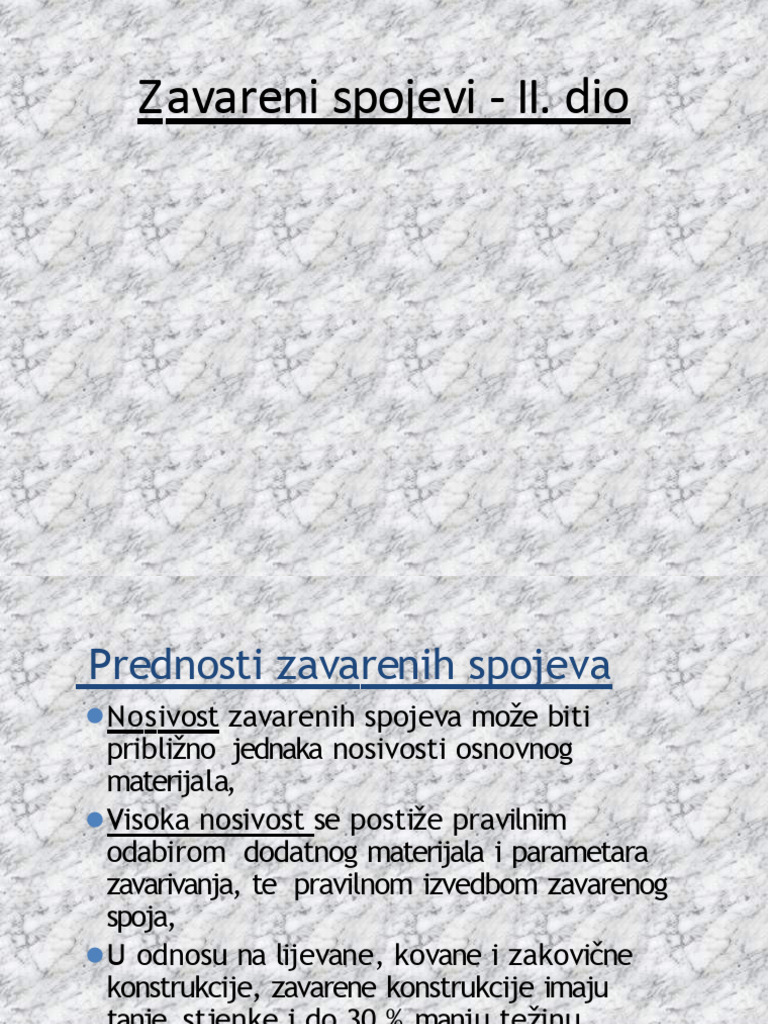 MK - p04 - Nosivi Dijelovi MK - Zavareni Spojevi II | PDF