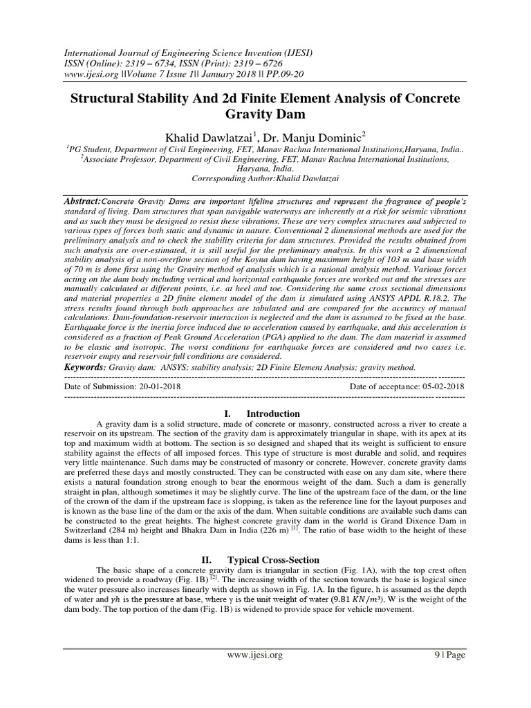 Dam Analysisss | PDF | Dam | Force