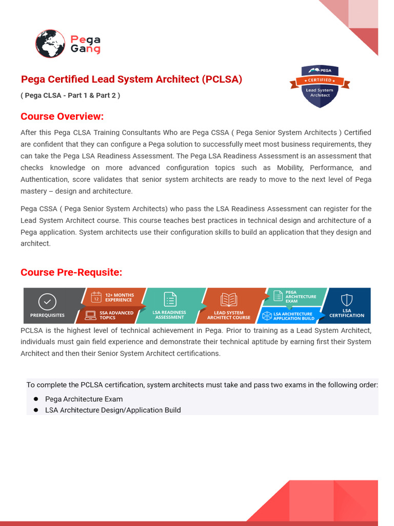 Pega Lead System Architect Course | PDF | Data Model | Application Software