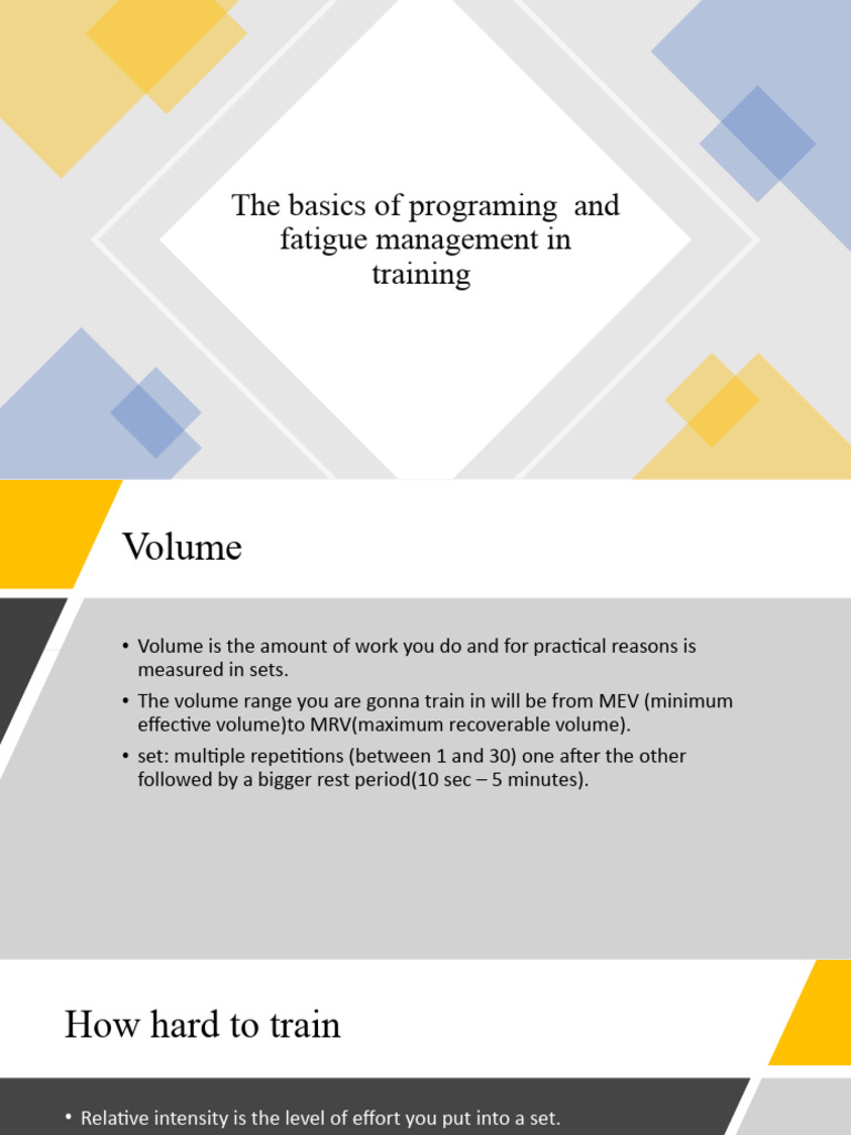Traning and Programing | PDF