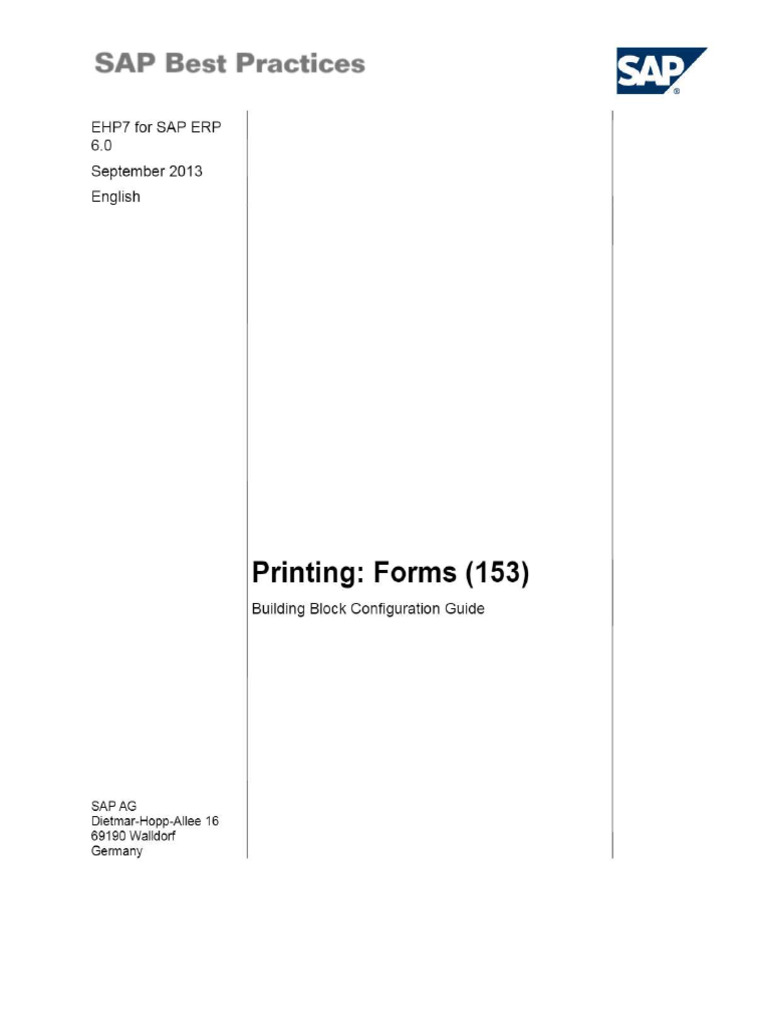 Smartforms Best Practice SAP EHP7 | PDF