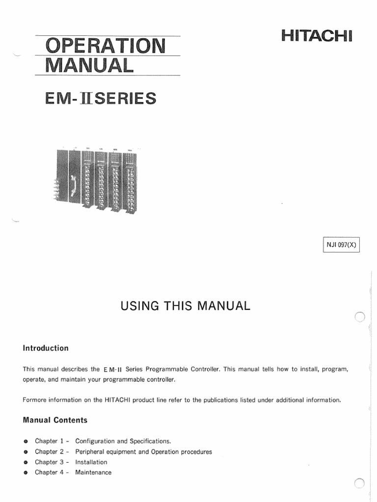 Operation Manual EMII | PDF