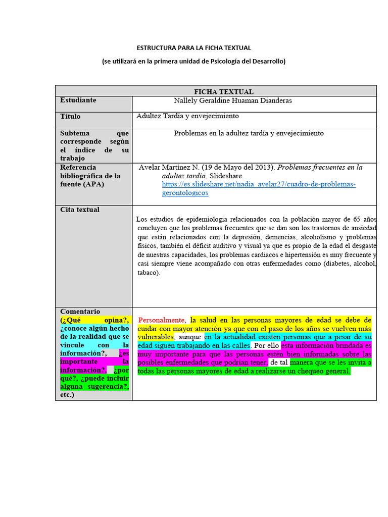 Estructura para La Ficha Textual 2 | PDF | Ciencia y matemáticas