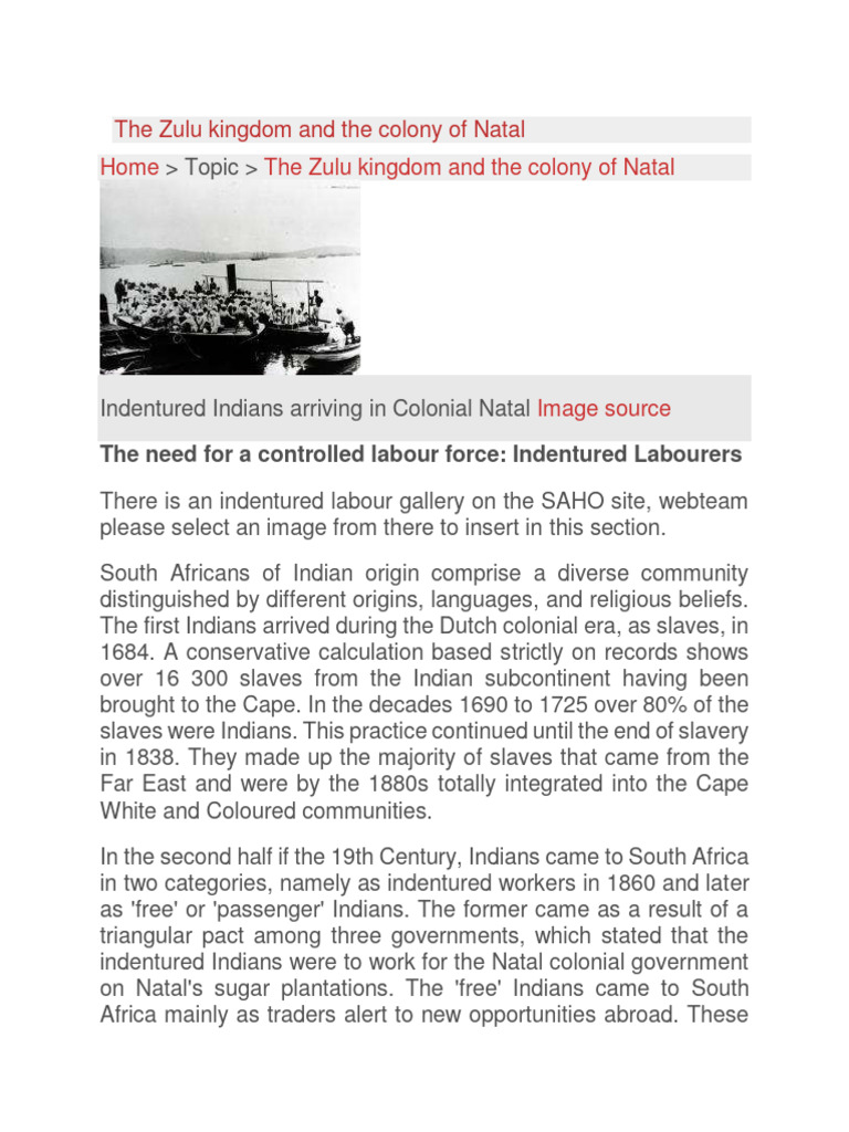 Zulu Kingdom and Natal Colony History | PDF | Battle Of Isandlwana ...