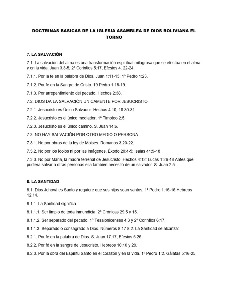 Doctrinas Basicas de Mi Iglesia | PDF | Salvación | Santo