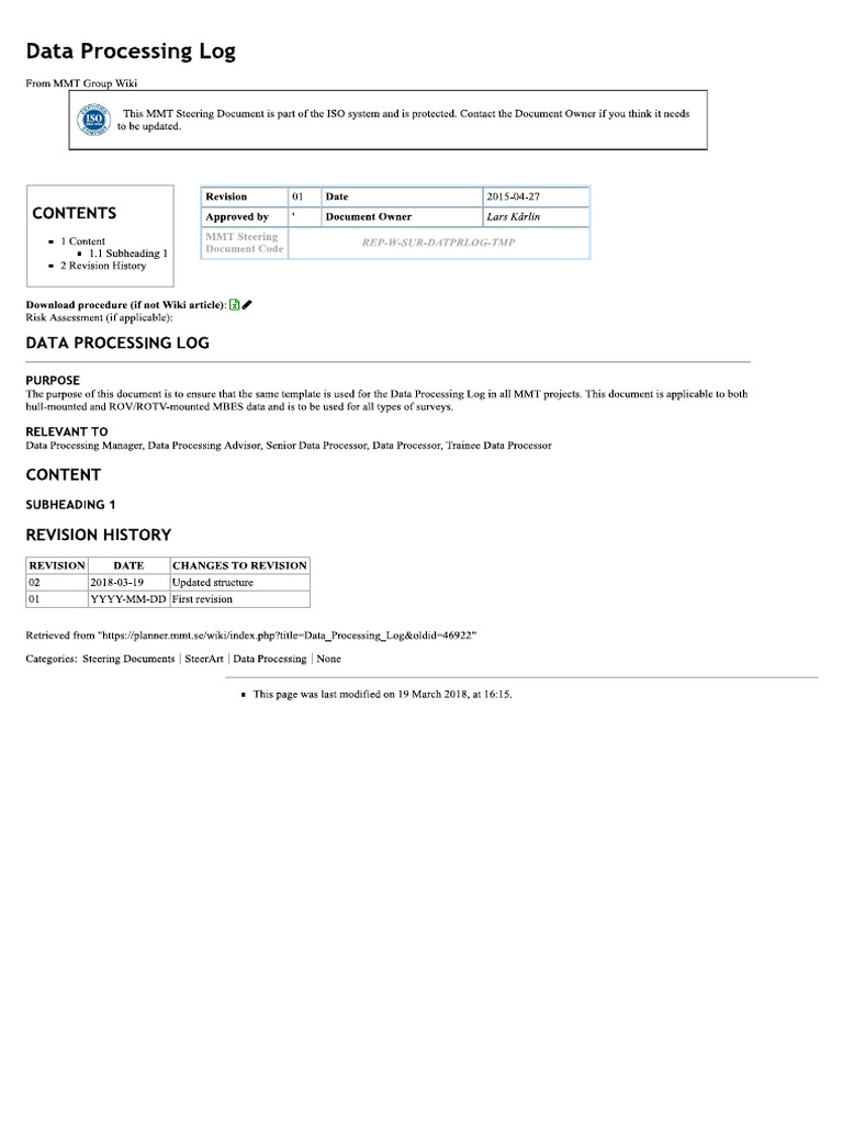 Data Processing Log - MMT Group Wiki | PDF