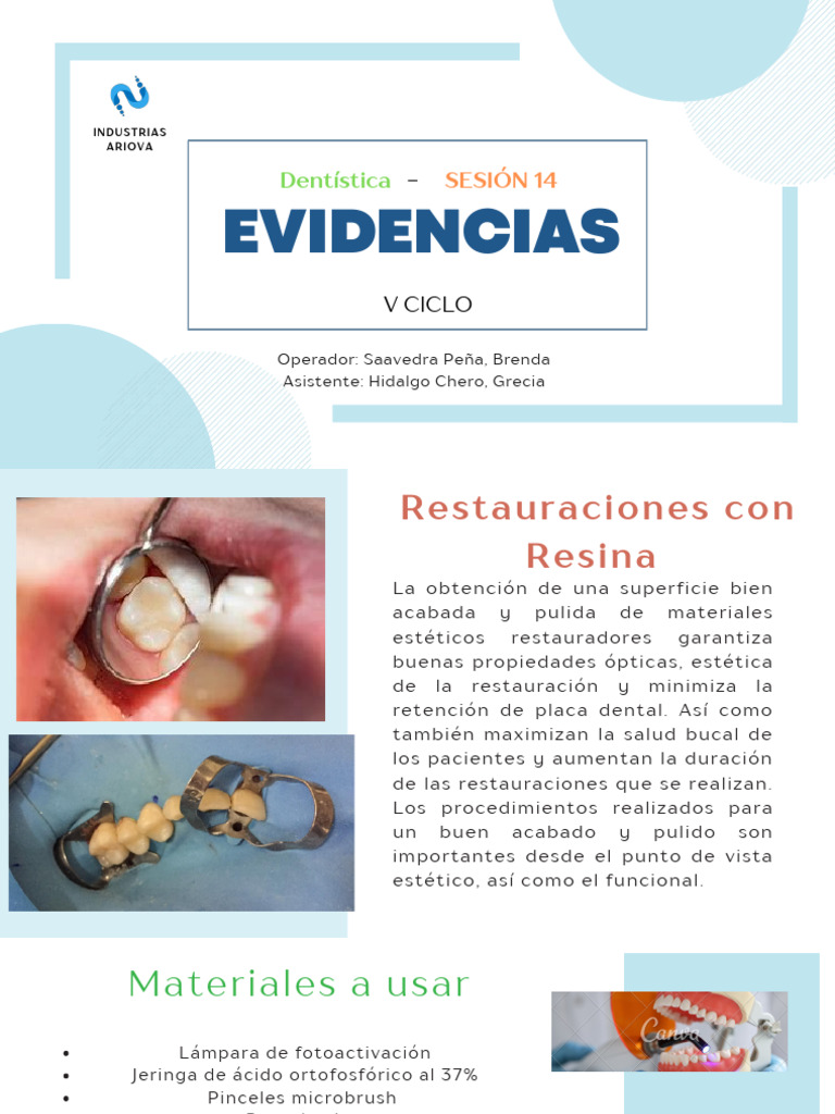 Restauracion Con Resina Practica 14 Dentistica | PDF