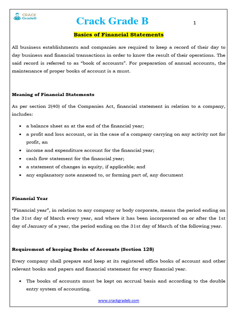 Understanding Financial Statements Basics | PDF | Expense | Income