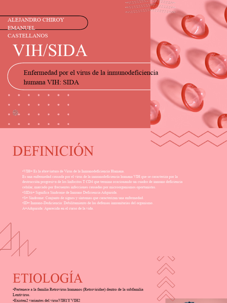 VIH/SIDA: Definición, Epidemiología y Tratamiento | PDF | VIH | Retrovirus