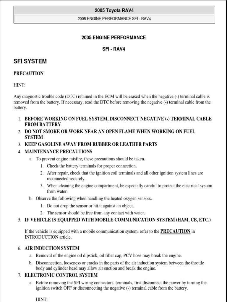 SFI | PDF | Electrical Connector | Fuel Injection