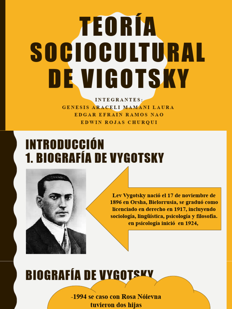 Teoría Sociocultural de Vigotsky | PDF