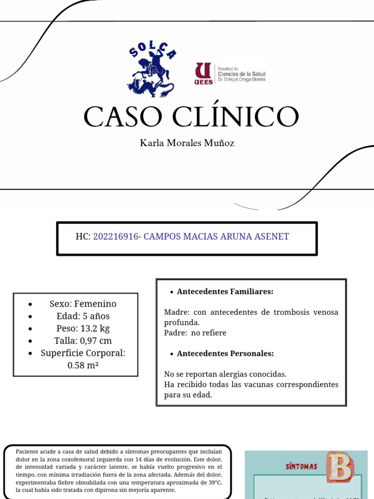 Caso Clínico Onco Examen. Karla Morales | Descargar gratis PDF | Medicina CLINICA ...