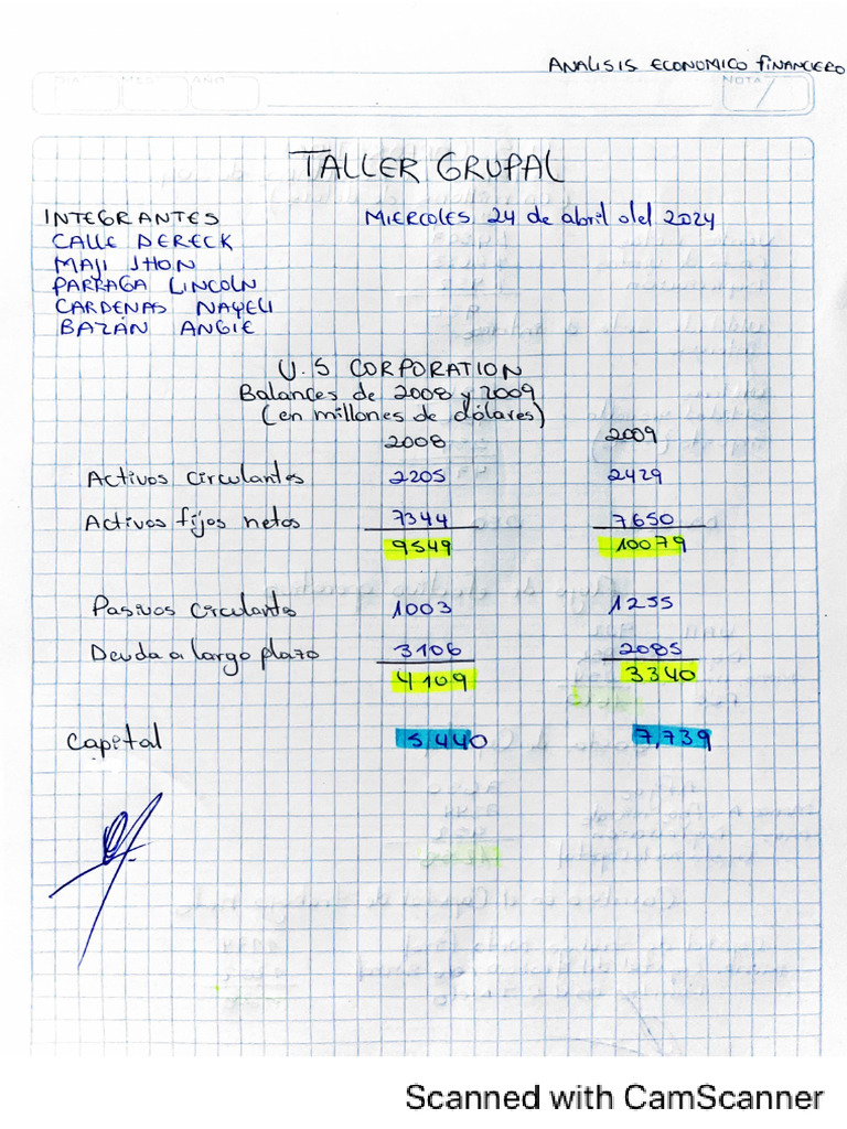 Taller Grupal#4 Análisis Económico y Fin | PDF