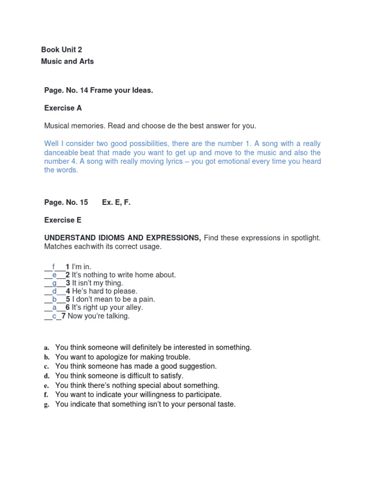 Book Summit 1 Unit 2 | PDF