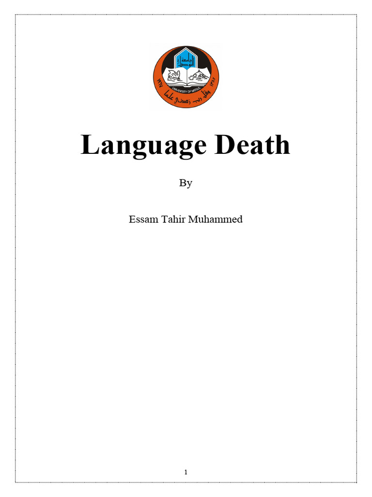 Language Death | PDF | Cultural Geography | Interculturalism