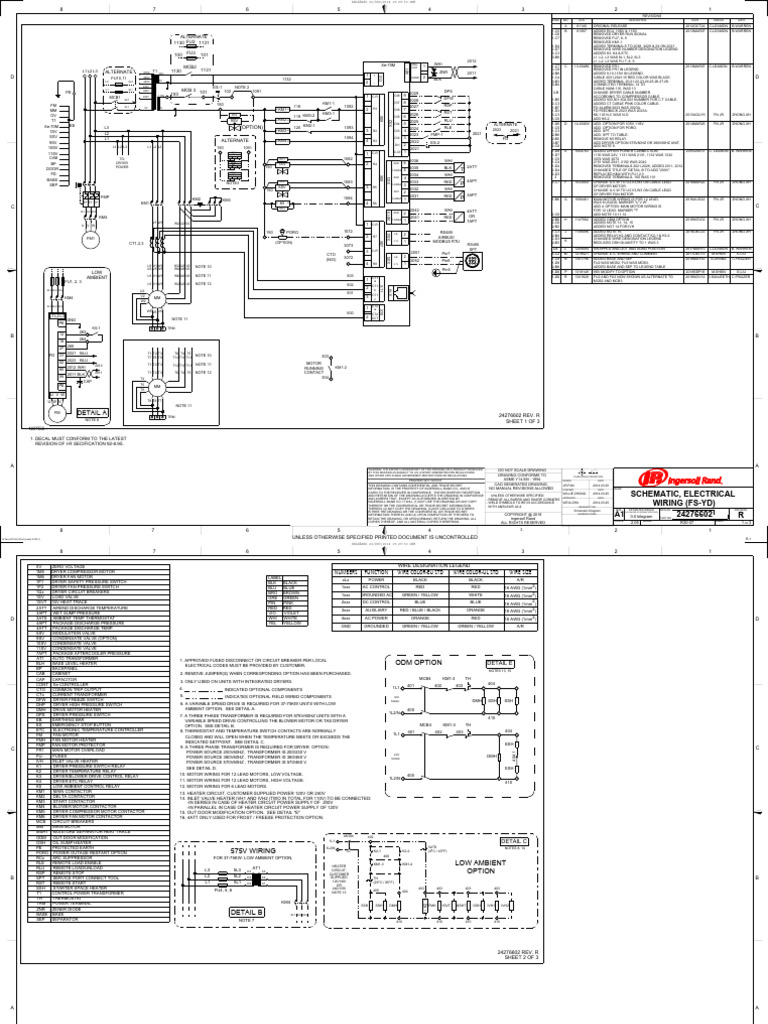Schematic, Electrical Wiring (Fs-Yd) 24276602 R: Detail A | PDF