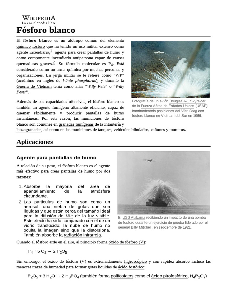 Fósforo Blanco | PDF