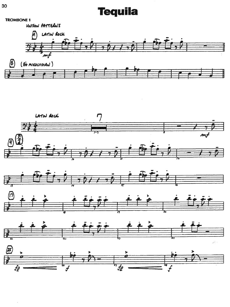 Trombone 1 Tequila Pronto | PDF