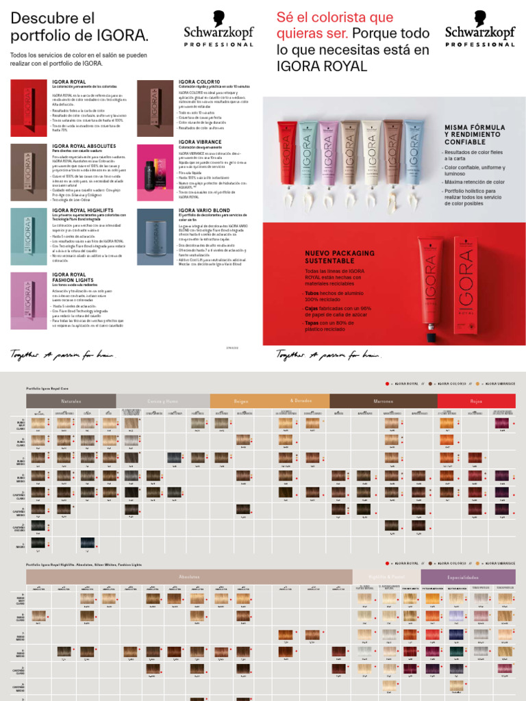 Carta Digital 2021 Igora Royal | PDF | Rubio | marrón