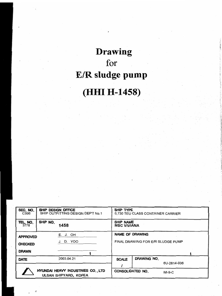Final drawing fr E-R sludge pump | PDF